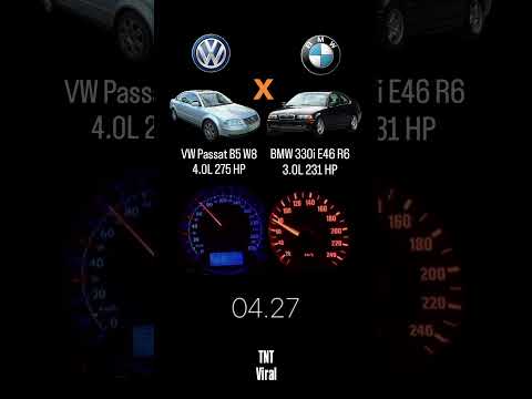 VW Passat B5 W8 4.0L 275 HP vs BMW 330i E46 R6 3.0L 231 HP