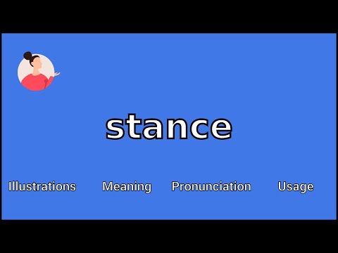 STANCE - Meaning and Pronunciation