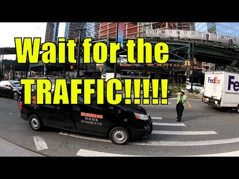 NYPD Traffic Agent gets annoyed when nobody listens to her instructions