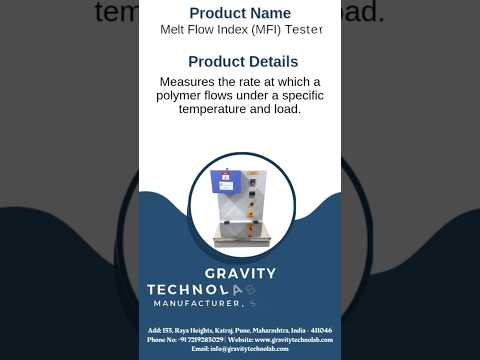 Melt Flow Index Tester - MFI Tester Latest Price, Manufacturers & Suppliers