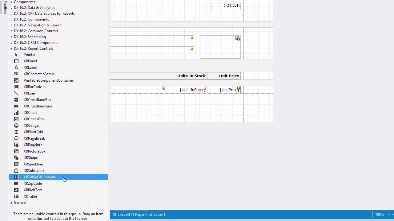 Reporting: Navigation UI