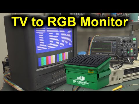 EEVblog #1246 - Dumpster TV to Retro RGB Monitor Conversion