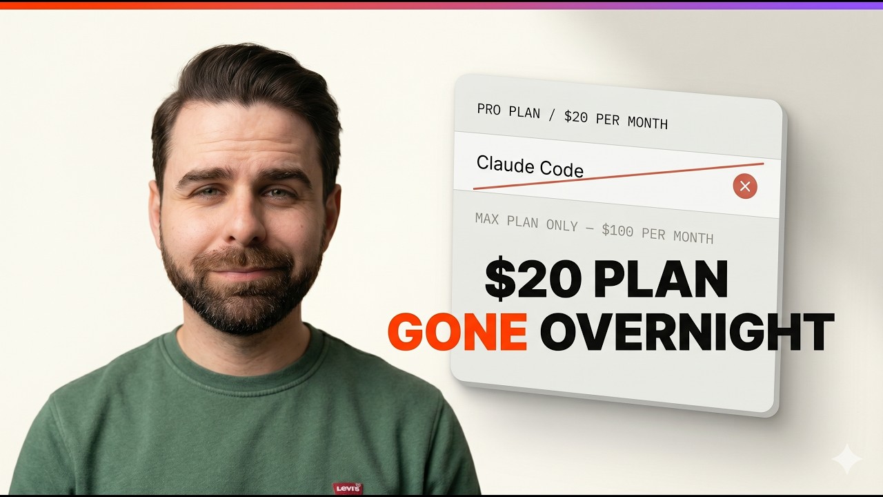 Anthropic Just Pulled Claude Code Off the $20 Plan