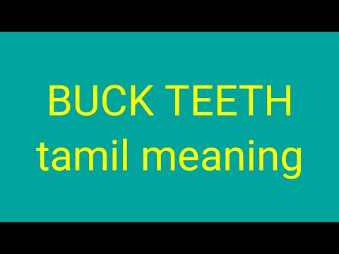BUCK TEETH tamil meaning/sasikumar