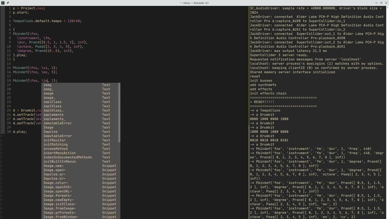 SuperCollider Jam 2023-09-16