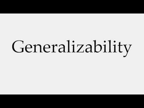 How to Pronounce Generalizability