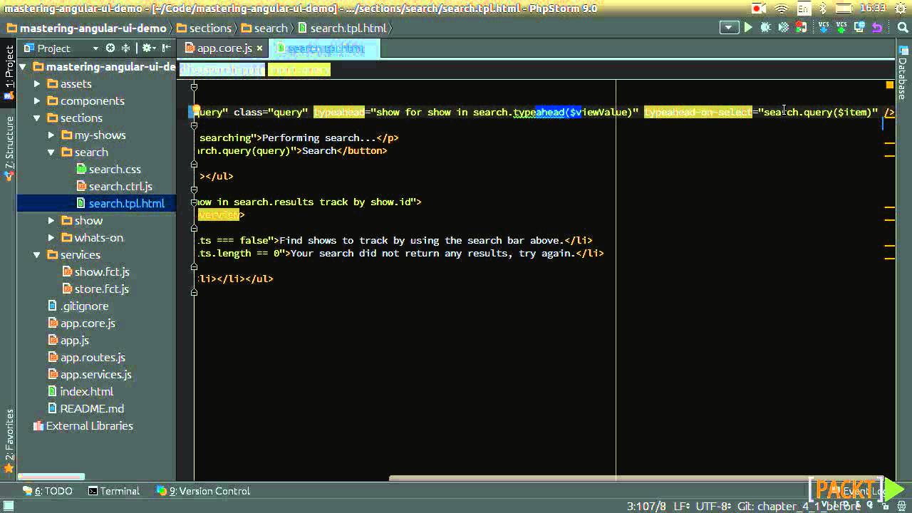 Mastering AngularJS UI Development: Adding Suggested Search | packtpub.com