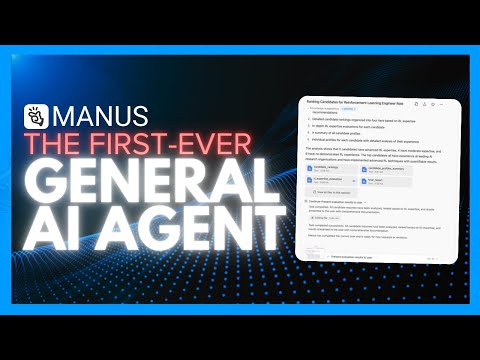 Manus AI: The First-Ever General AI Agent - Automate Your Life!