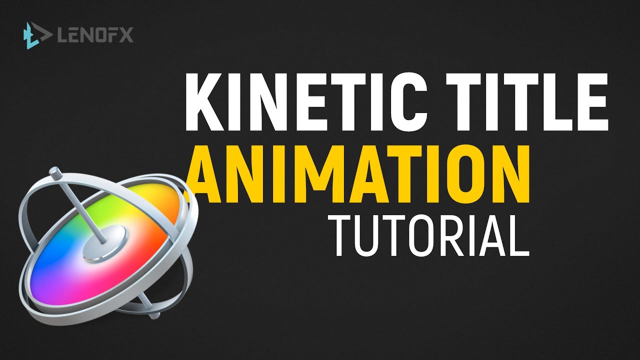 How to Create Kinetic Title Template in Motion 5 Tutorial