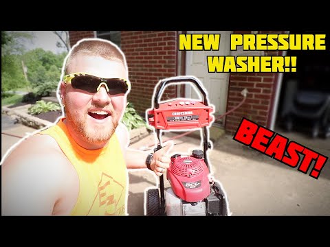 CRAFTSMAN 3200-PSI 2.4-GPM Cold Water Gas Pressure Washer (REAL FOOTAGE)