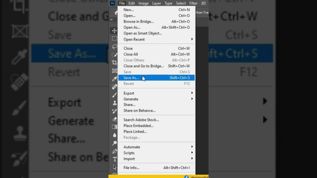 How to save your file in Photoshop. #photoshop  #photoshoptutorial