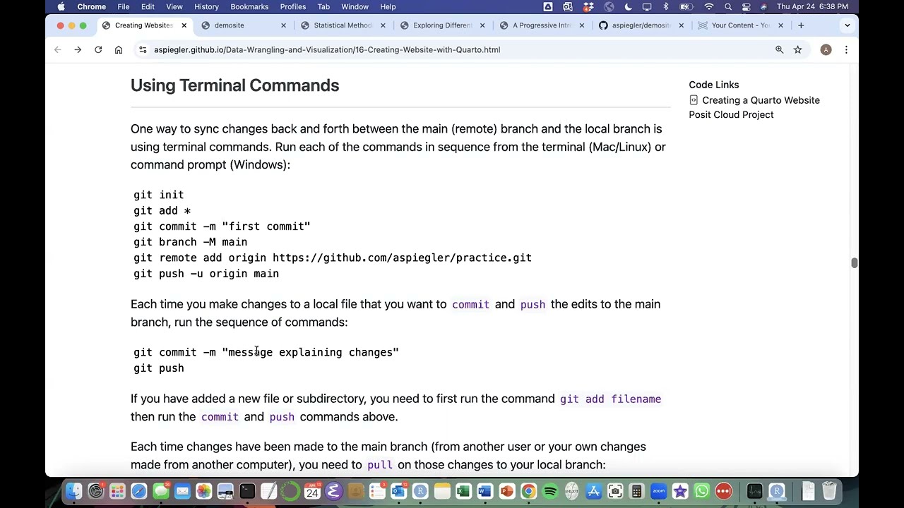 Pushing Changes to GitHub Repo from Command Line