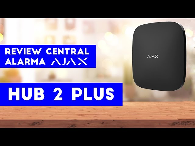 Central de alarma Ajax HUB2PLUS con WiFi, Ethernet, DualSIM GPRS (LTE) Color HUB Blanco