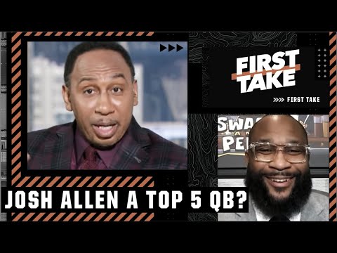 Josh Allen a TOP 5 NFL QB?! First Take debates 👀 🏈