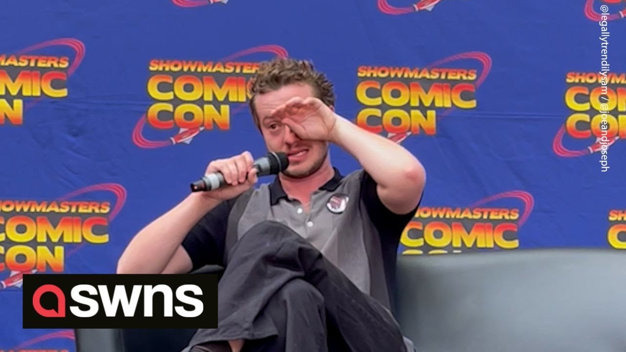 Joseph Quinn breaks down in tears at London Comic Con after becoming overwhelmed with support | SWNS
