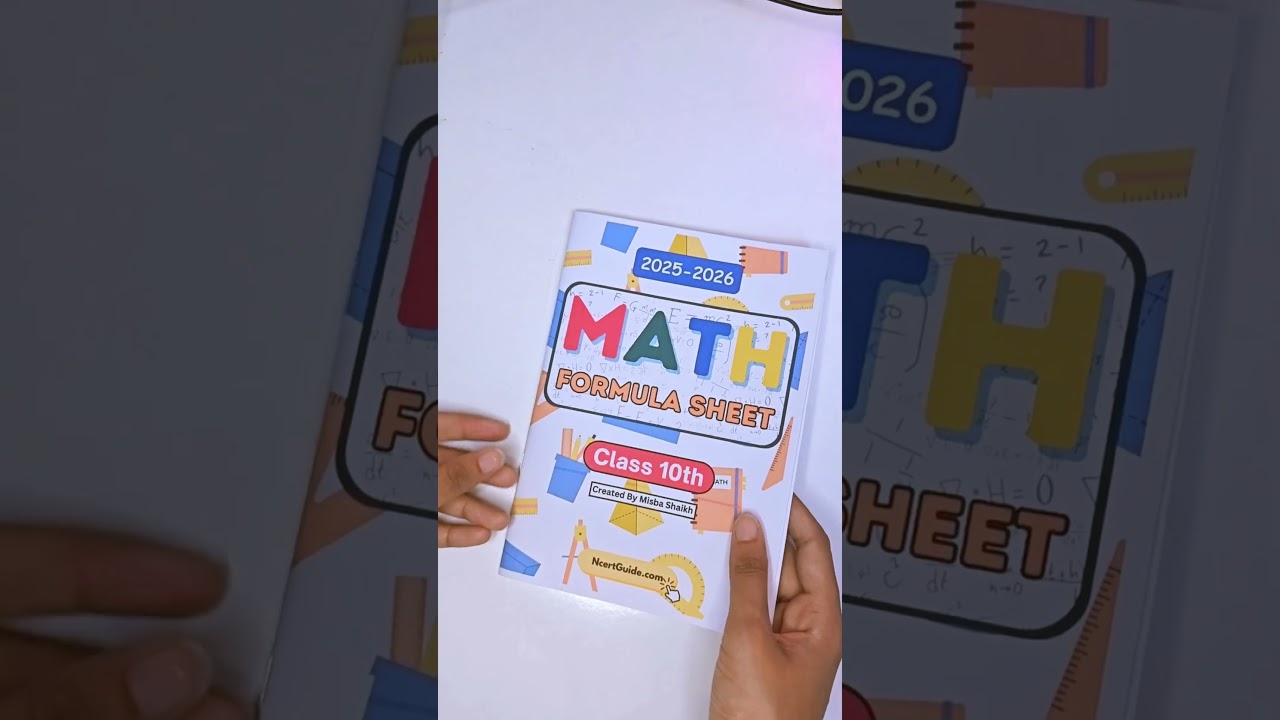 Class 10th Maths Handwritten Formula Sheet