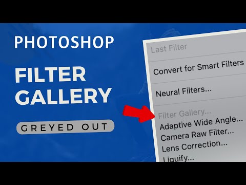 Adobe Photoshop - Unable to Use Filter and Filter Gallery (Greyed Out) - Quick Fix
