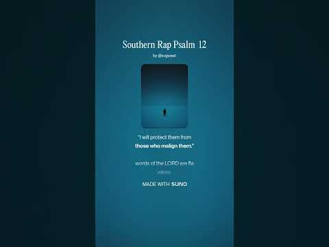 Southern Rap Psalms Psalm 12 No One Is Faithful Official Audio