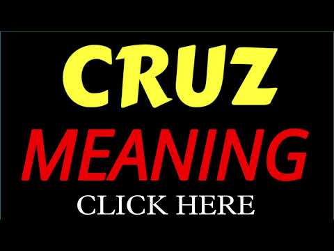 What does the name CRUZ mean | CRUZ meaning in english | Meaning of name CRUZ