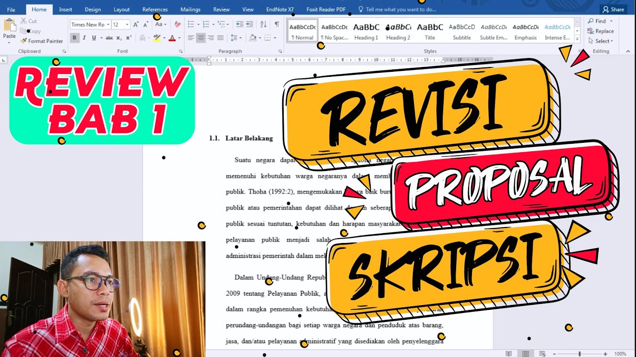 REVIEW & REVISI  PROPOSAL SKRIPSI (BAB 1 PROPOSAL SKRIPSI) - Tips Skripsi
