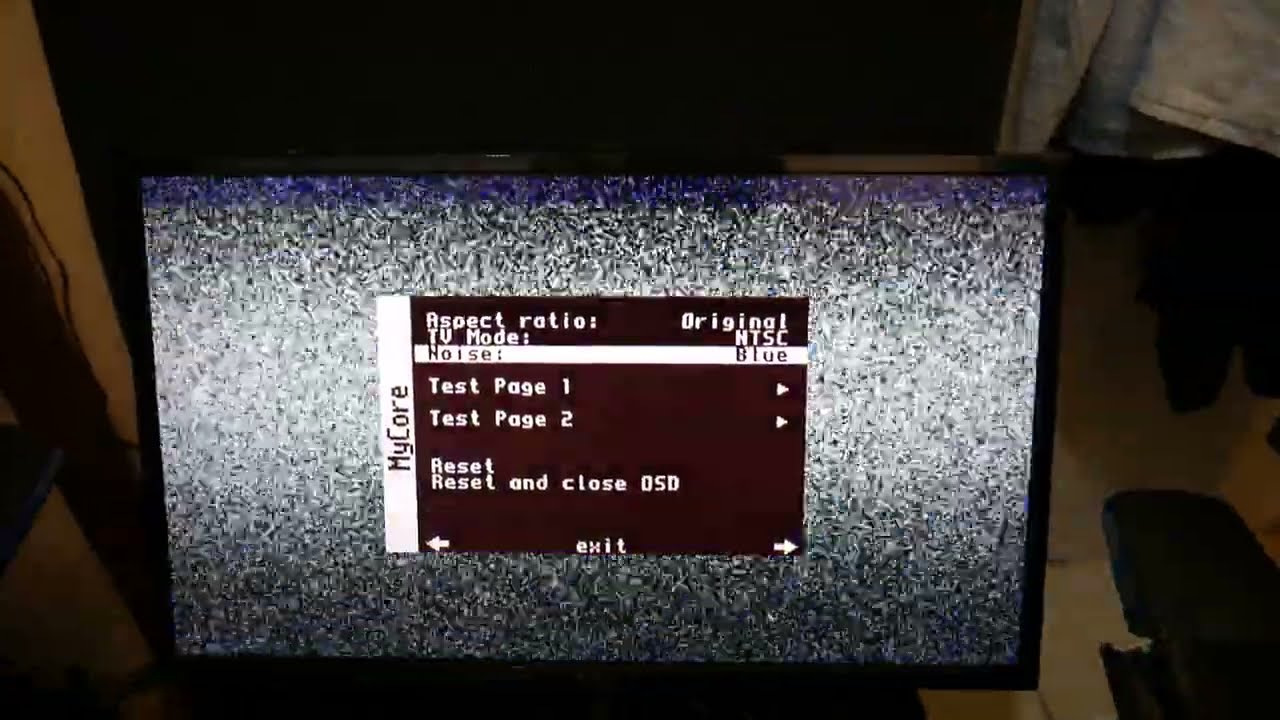 Template MiSTeX core running on Artix7