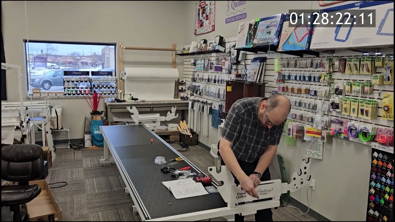 Handi Quilter Infinity 28 Gallery 3 Setup - First Time!