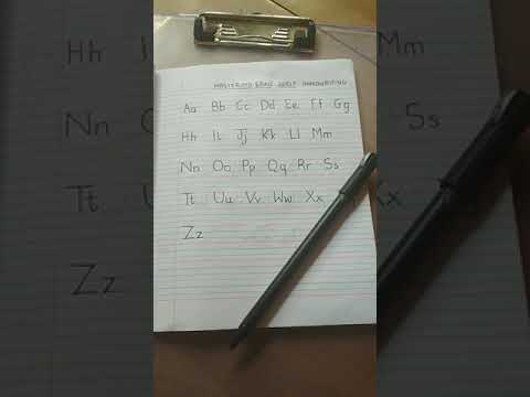 Learn sans serif handwriting A to Z in a very easy way✍️✒️✒️