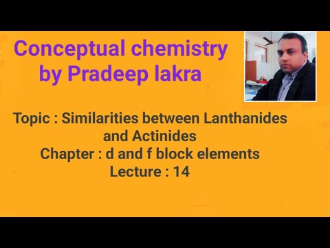 Similarities between Lanthanides and Actinides