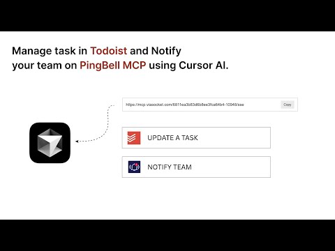 Manage task in Todoist and notify on PingBell using Cursor AI - How to use AI in workflow automation