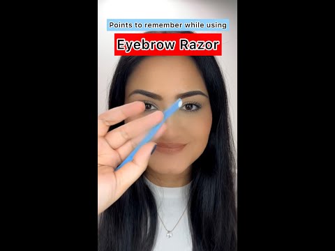 Eyebrow razor points you NEED to remember #eyebrows #eyebrowrazor #facerazor #shorts #browshaping