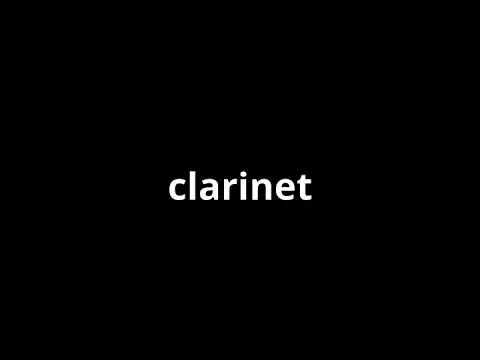 what is the meaning of clarinet