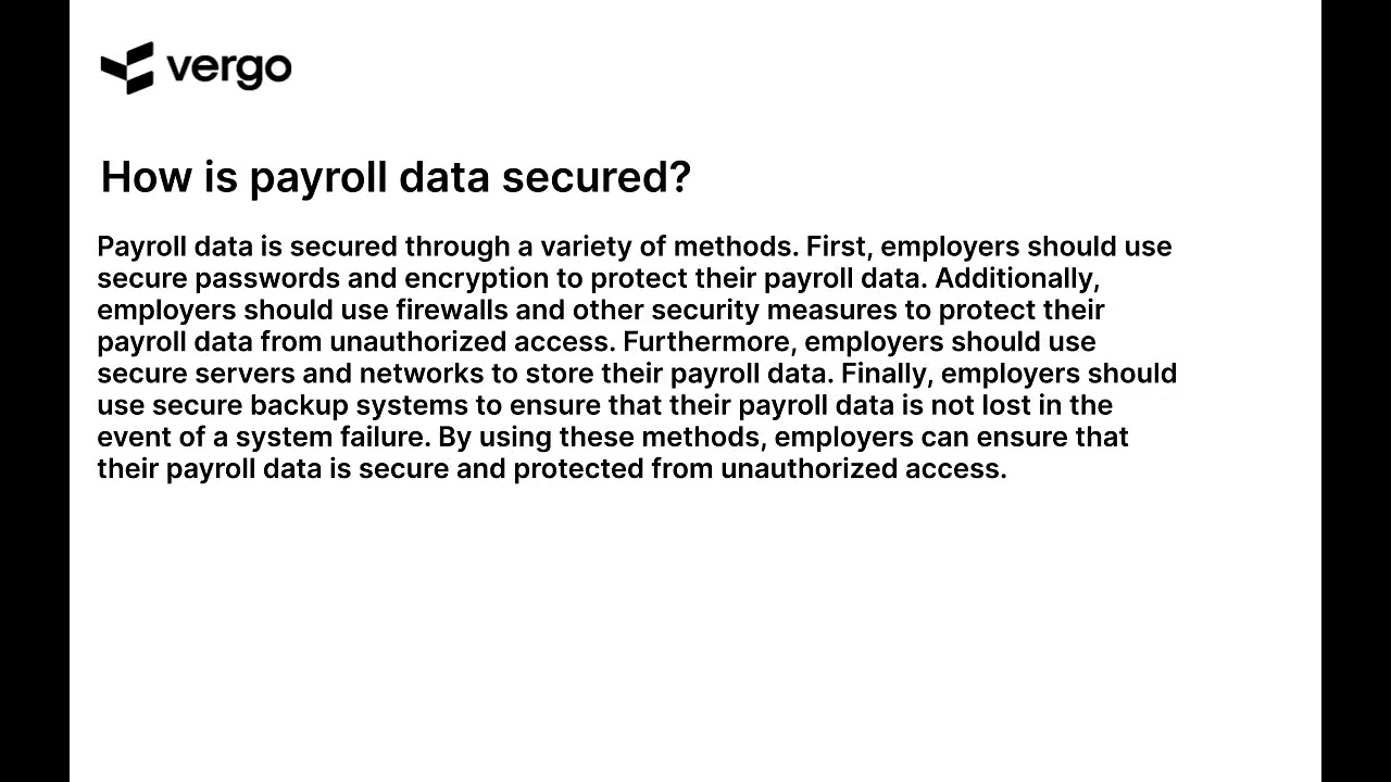 Securing Payroll Data: A YouTube Guide