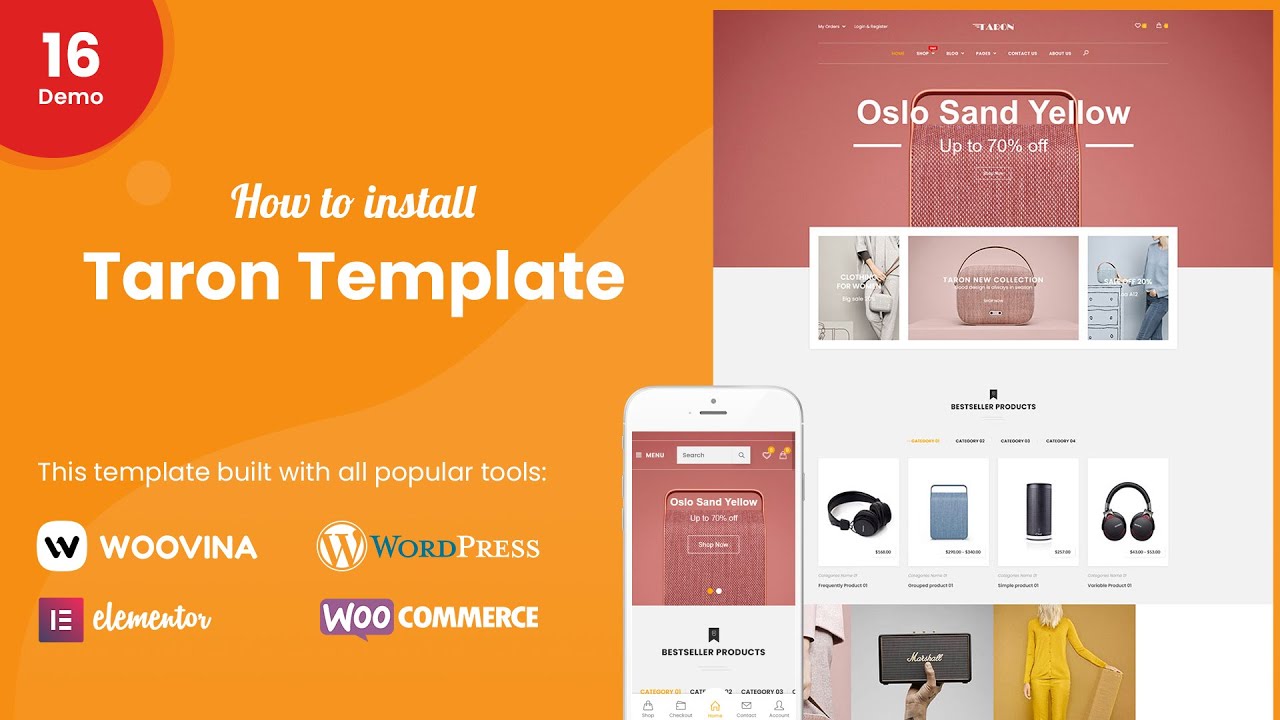 How to install Taron - Multipurpose WooCommerce WordPress Theme