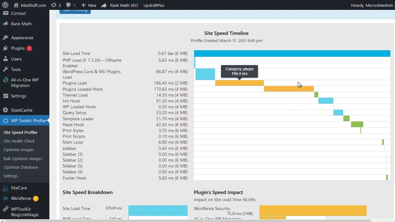 WP Profiler Tutorial Video