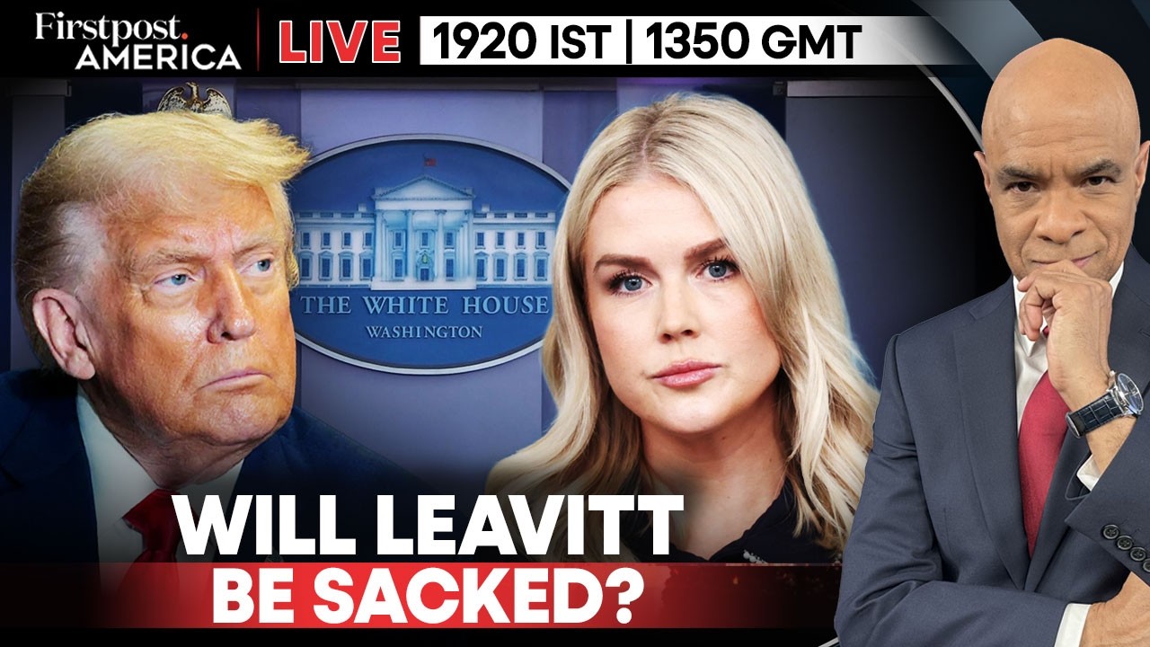 LIVE: Trump Says Leavitt Doing a “Terrible Job” Amid Bad Publicity | Firstpost America | N18G