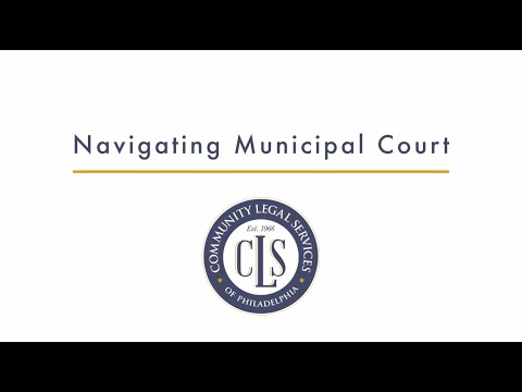 Navigating Municipal Court