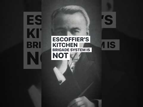 Escoffier’s Brigade System is Not Based on The Military! #chefpodcast #restaurants #heardpodcast