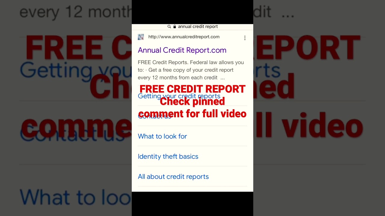 How to get a free credit report from all 3 major credit bureaus