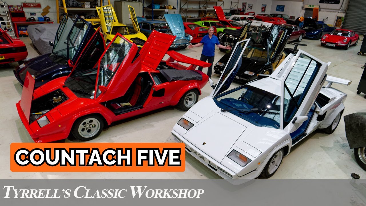 Countach Five! From LP400S to LP5000 Quattrovalvole | Tyrrell's Classic Workshop