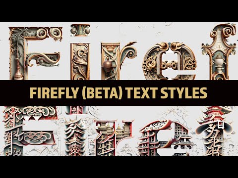 Adobe Firefly (beta) More Font Style Examples | Generative AI Service