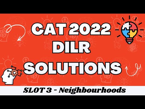 CAT 2022 Slot 3 DILR Solutions | Neighbourhoods | 2IIM CAT Preparation |