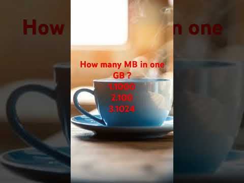 How many MB in one GB#viralvideos #subscribers