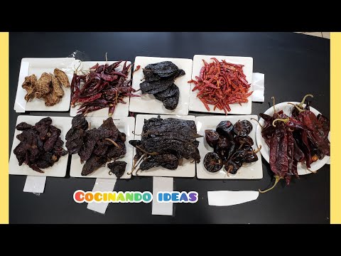 Chiles secos encontrar 9 diferentes cuantos conoces