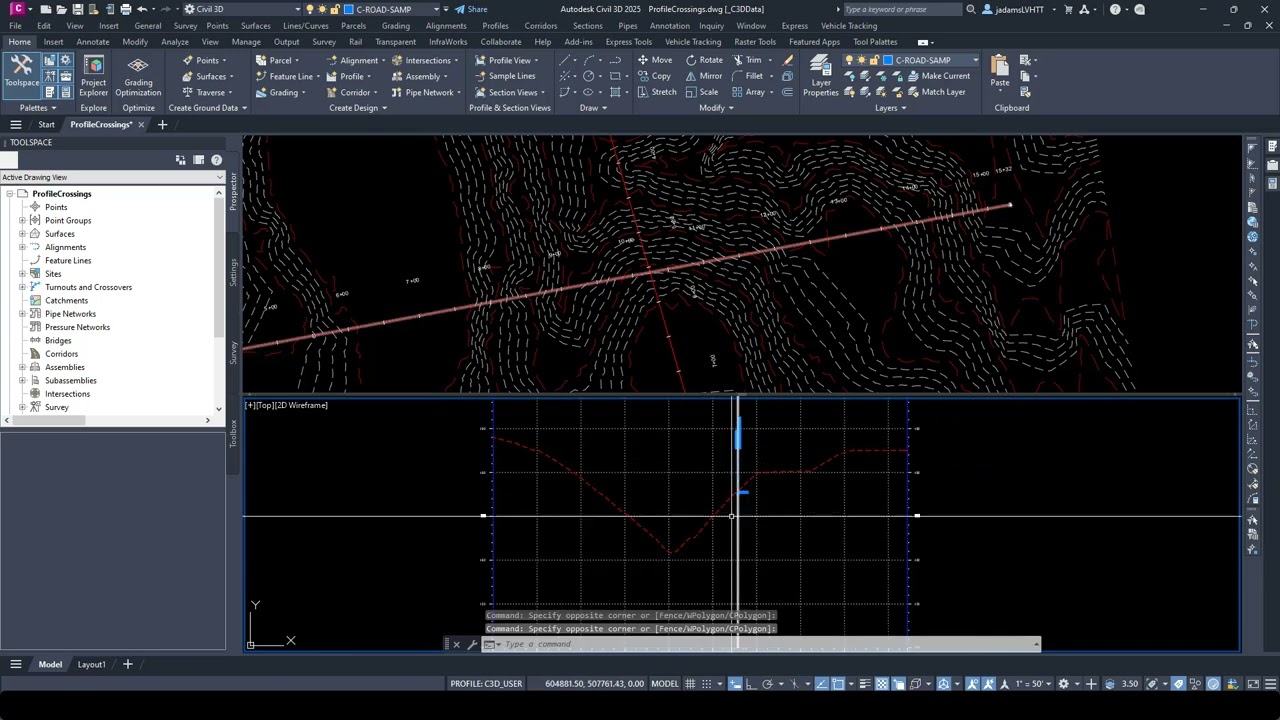 Civil 3D- Adding Profile Crossings for Alignments