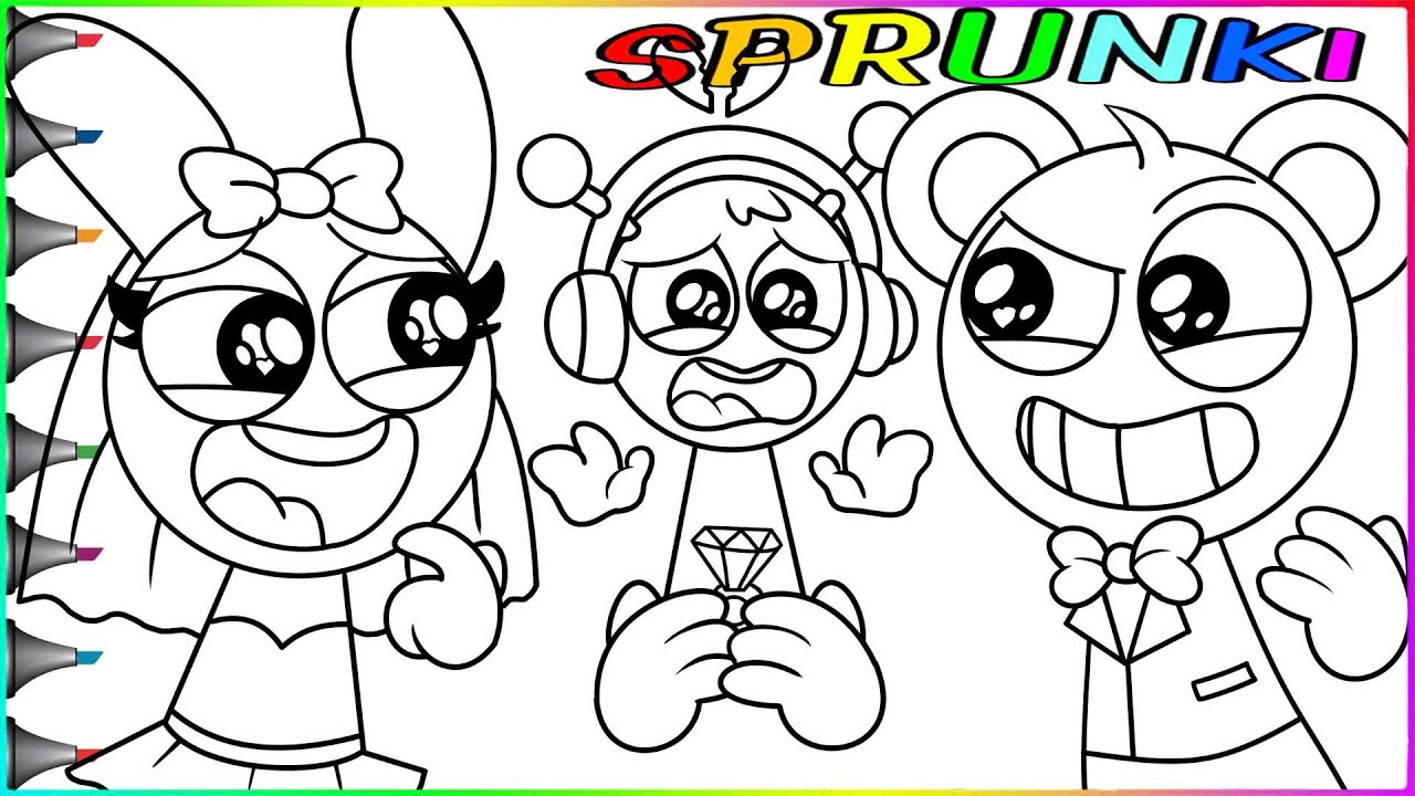 Oren Had His Fiancée Stolen By Sky / Incredibox SPRUNKI Coloring Pages / Сoloring For FUN