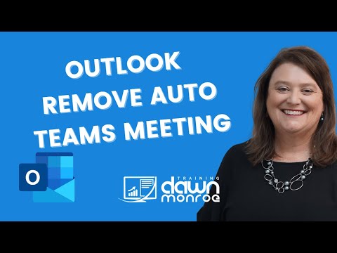 Microsoft Outlook Remove Automatic Teams Meeting from New Appointments