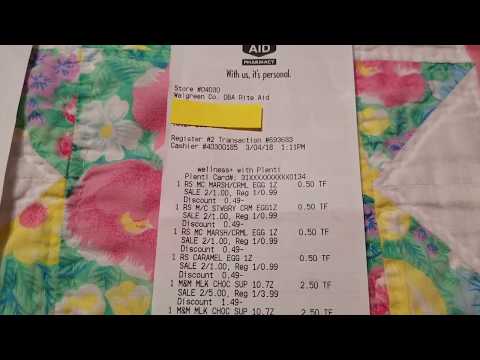 how to read the Rite Aid receipt