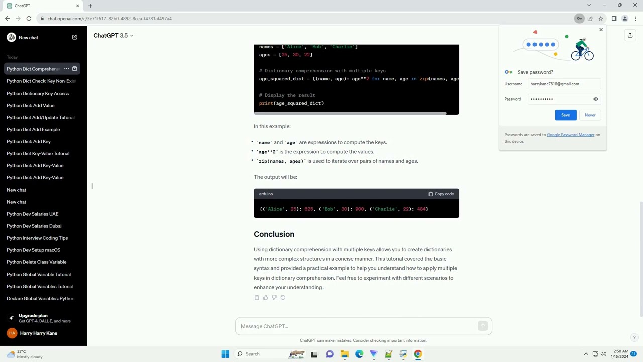 python dictionary comprehension multiple keys