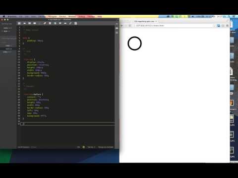 Pure CSS magnifying glass icon