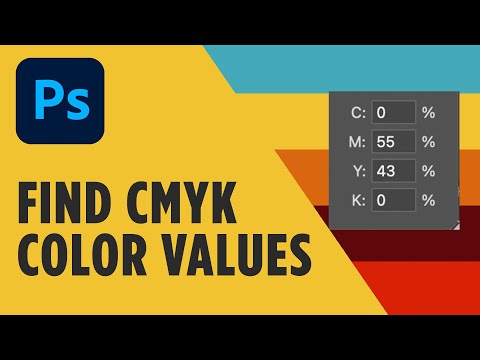 How To Find CMYK Color Code Values in Photoshop